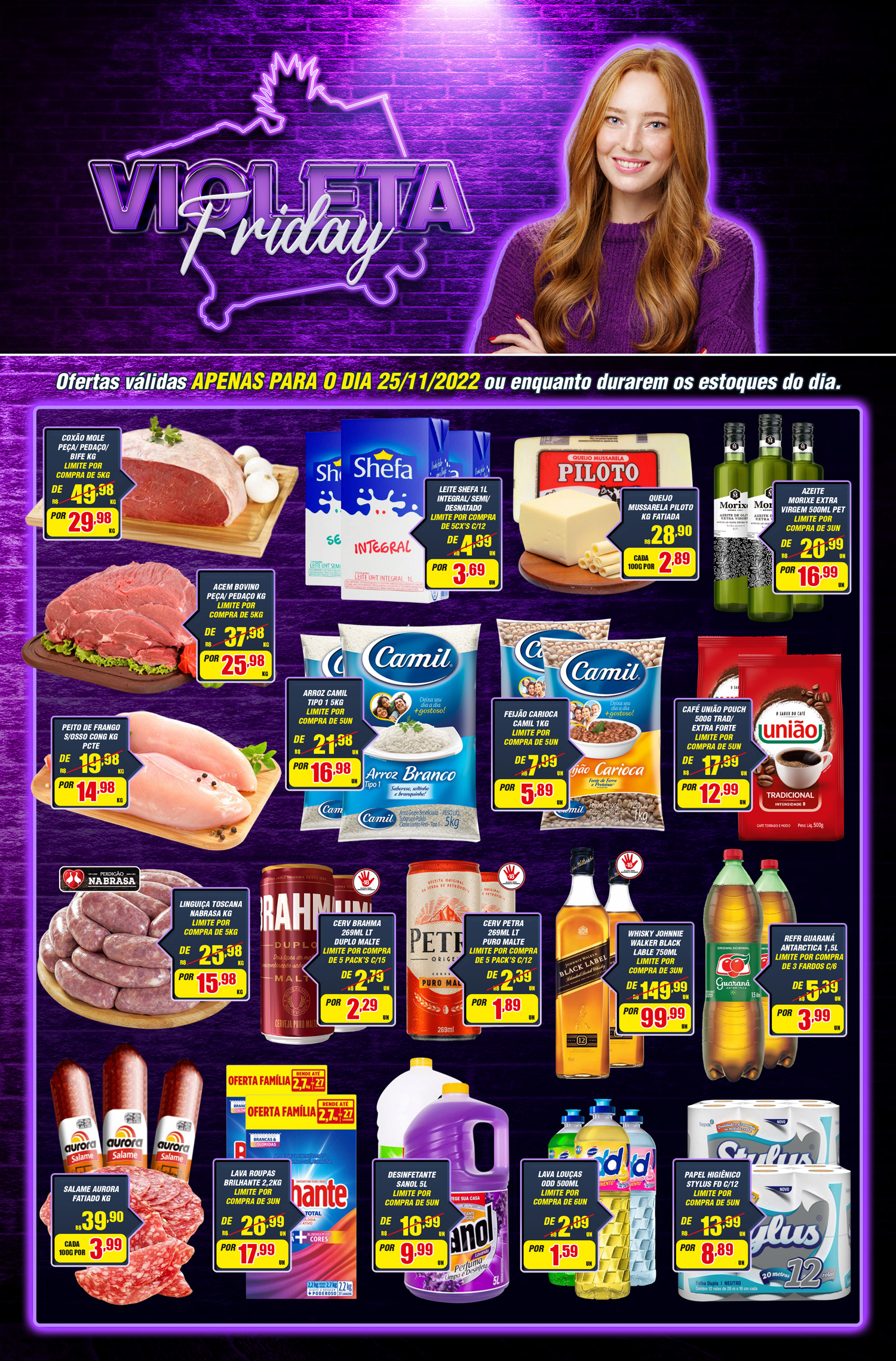 Tabloide Sex 25 Violeta Friday 1baixa Supermercado Violeta
