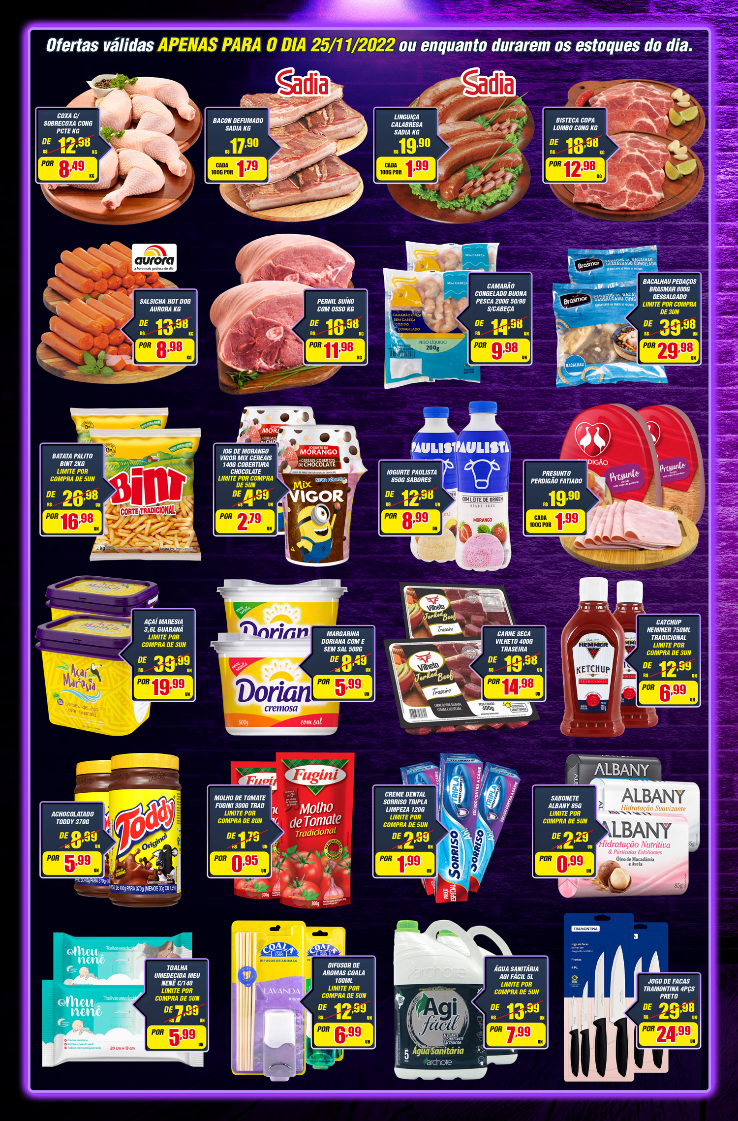 Tabloide Sex 25 Violeta Friday 2baixa Supermercado Violeta